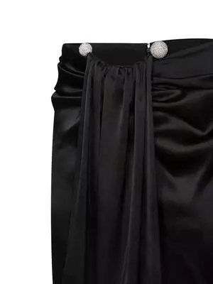 Giuseppe Di Morabito Crystal-embellished Draped Maxi Skirt