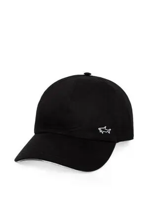 Paul & Shark Logo Embroidered Baseball Cap - Black