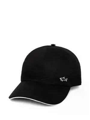 Paul & Shark Logo Embroidered Baseball Cap - Black