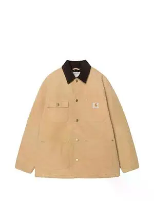 Carhartt Work In Progress Og Chore Corduroy-collar Canvas Jacket - Neutrals