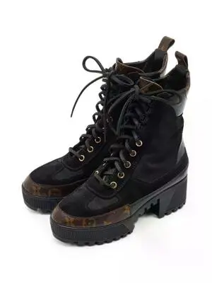 LOUIS VUITTON Laureate Platform Combat Boots