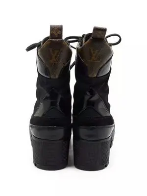 LOUIS VUITTON Laureate Platform Combat Boots