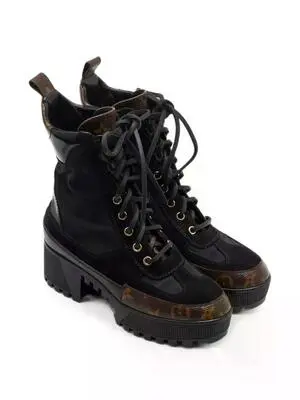 LOUIS VUITTON Laureate Platform Combat Boots