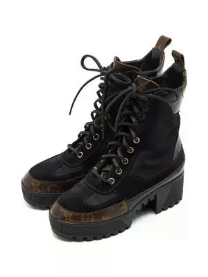 LOUIS VUITTON Laureate Platform Combat Boots