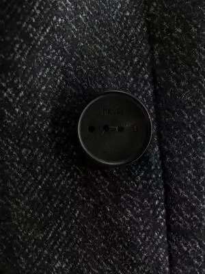 HEVO Herringbone Double-breasted Coat