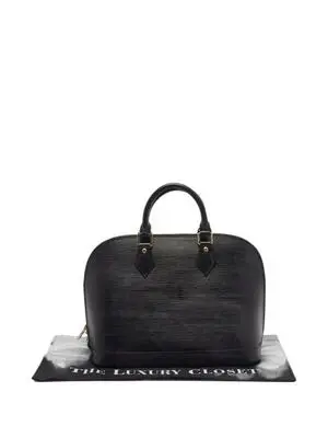 LOUIS VUITTON Epi Alma Pm Tote Bag - Black