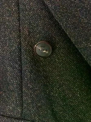 HEVO Double-breasted Herringbone Coat