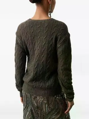 Polo Ralph Lauren Cable Knit Chain Detail Sweater