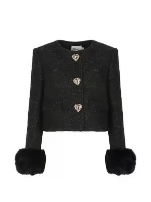 SELF-PORTRAIT Metallic-thread Tweed Jacket