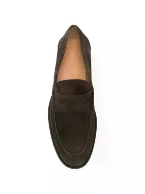 TOD'S Suede Penny Loafers - Brown