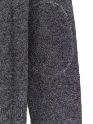 Max Mara Logo-embroidered Elbow-patch Sweater