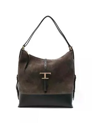 TOD'S Timeless Leather Shoulder Bag - Brown