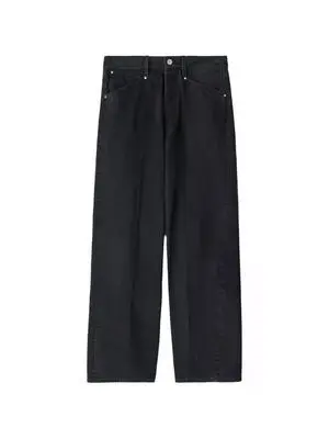 LEMAIRE Straight Five-pocket Selvedge Denim Pants - Black