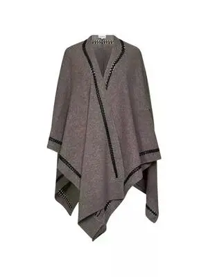 P.a.r.o.s.h Whipstitch-trim Knitted Cape