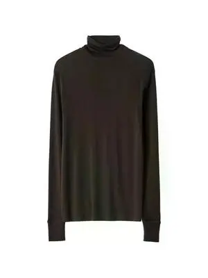 LEMAIRE Stand-collar Top In Wool And Silk Jersey