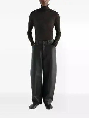 LEMAIRE Stand-collar Top In Wool And Silk Jersey