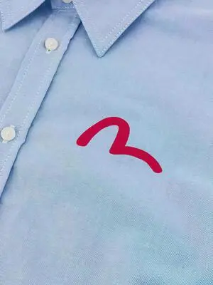EVISU Seagull-print Oxford Shirt