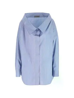 Balenciaga Swing Vertical-stripe Shirt