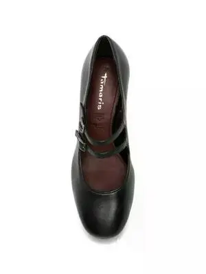 TAMARIS Double-strap Leather Pumps