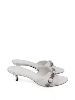 Balenciaga Cagole Leather Mules