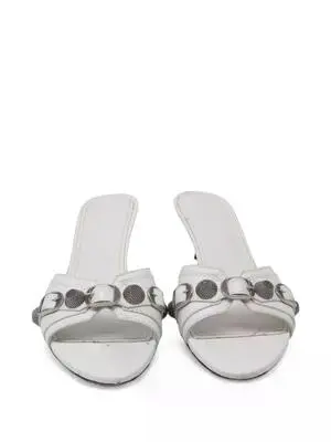 Balenciaga Cagole Leather Mules