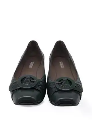 Bottega Veneta Intrecciato Buckled Ballet Flats