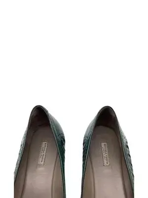 Bottega Veneta Intrecciato Buckled Ballet Flats