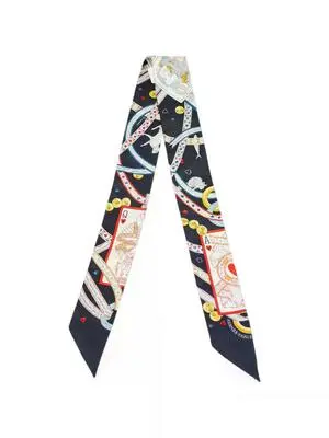 Hermès Dame De Coeur Silk Twilly