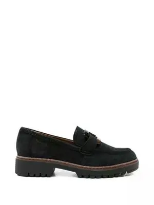 TAMARIS Leather Loafers - Black