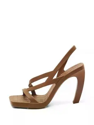 Bottega Veneta Jimbo Slingback Sandals - Brown