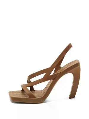 Bottega Veneta Jimbo Slingback Sandals - Brown