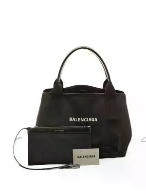 Balenciaga Navy Cabas Tote Bag - Black
