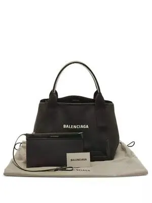 Balenciaga Navy Cabas Tote Bag - Black