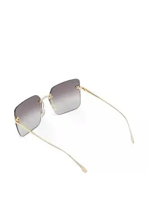 Fendi First Crystal-embellished Square-frame Sunglasses
