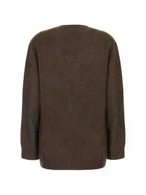 P.a.r.o.s.h V-neck Knitted Sweater - Brown