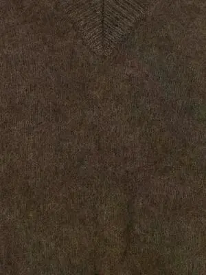 P.a.r.o.s.h V-neck Knitted Sweater - Brown