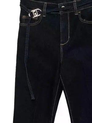 Liu Jo Five-pocket Belted Flared Jeans