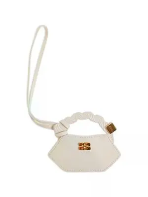 GANNI Braided-handle Charm Bag - Neutrals