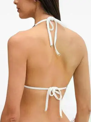 Michael Kors Logo-jacquard Triangle Bikini