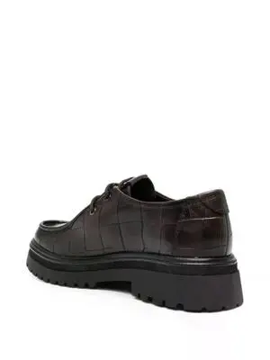 TAMARIS Croc-effect Lace-up Derby Shoes