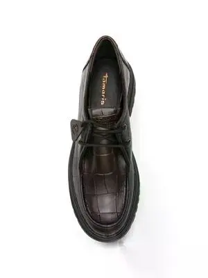 TAMARIS Croc-effect Lace-up Derby Shoes