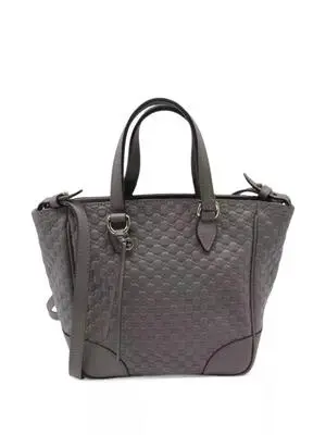 Gucci Micro Guccissima Bree Tote Bag - Grey