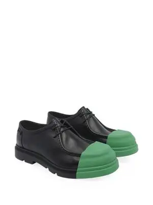 Camper Derby Shoes With Contrasting Toe Cap - Black