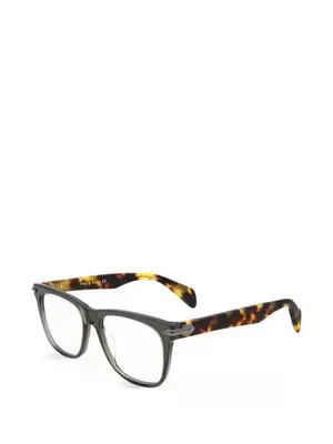 Rag & Bone Tortoiseshell-effect Square-frame Glasses - Green