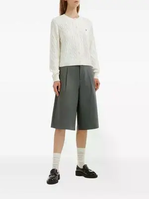 B+AB Wide-leg Tailored Shorts - Grey
