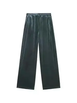 TOUT A COUP Velvet Drawstring Trousers
