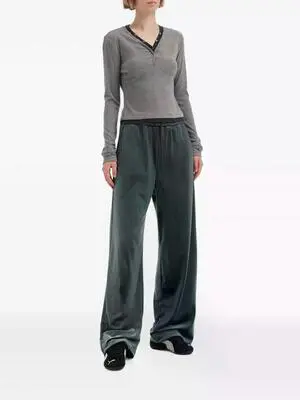 TOUT A COUP Velvet Drawstring Trousers