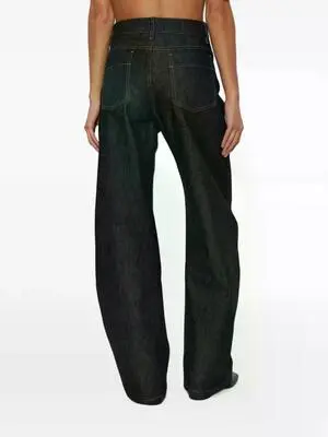 LEMAIRE High-waisted Contrast-stitch Jeans