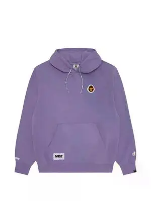 AAPE BY *A BATHING APE Logo-patch Hoodie - Purple