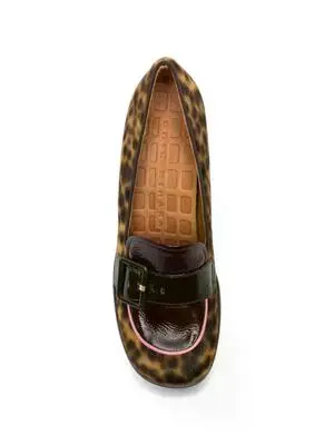 Chie Mihara Leopard Print Buckle-detail Pumps